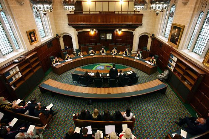 British Courtroom Judge