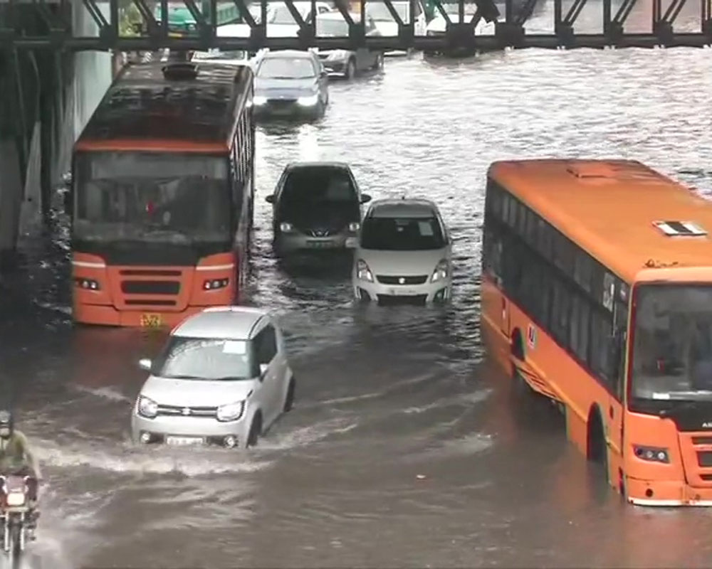 Waterlogging, traffic snarls across Delhi after heavy rains