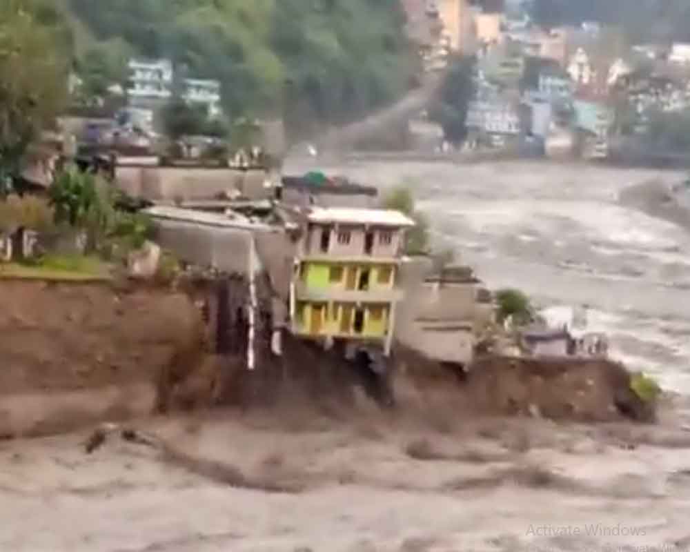 Woman killed, houses filled with sludge as cloudburst triggers flash flood in Uttarakhand village