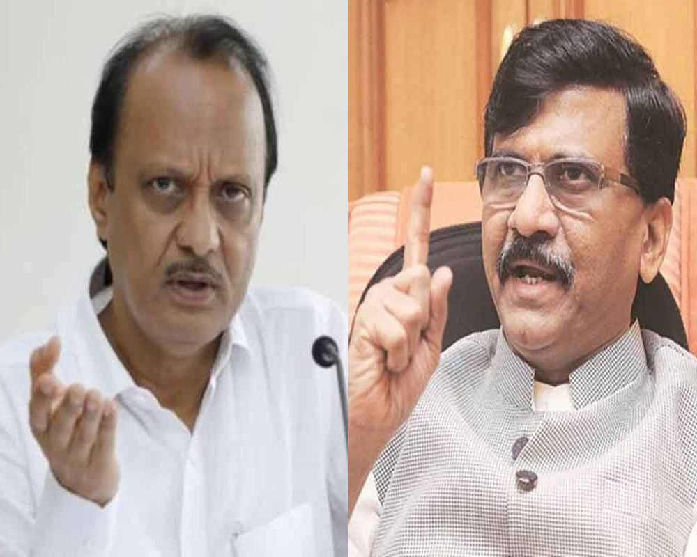 'Spitting' row: Sanjay Raut and NCP leader Ajit Pawar lock horns