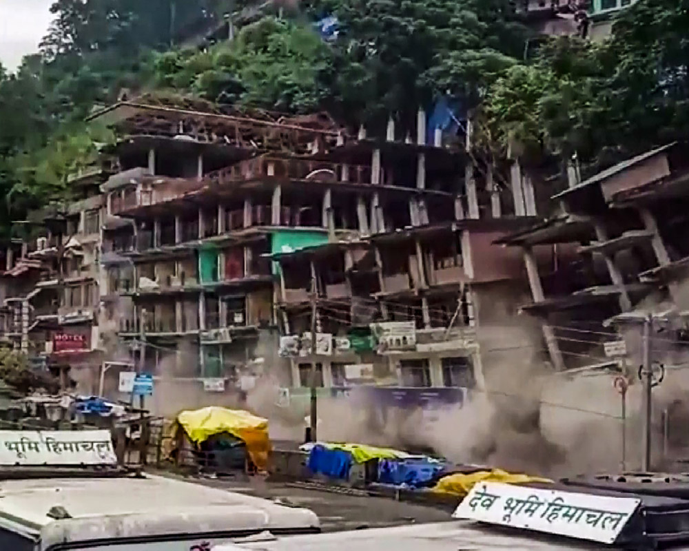 Himachal rains: Eight buildings collapse in Kullu