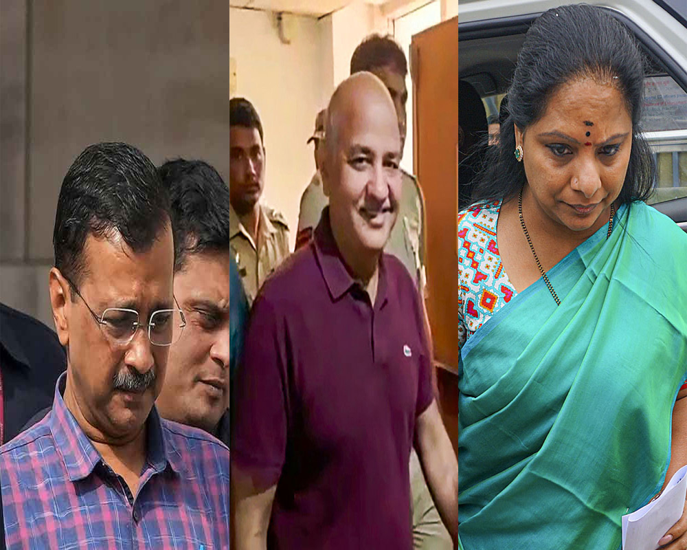 Excise 'scam': Delhi court extends judicial custody of Kejriwal, Sisodia, K Kavitha