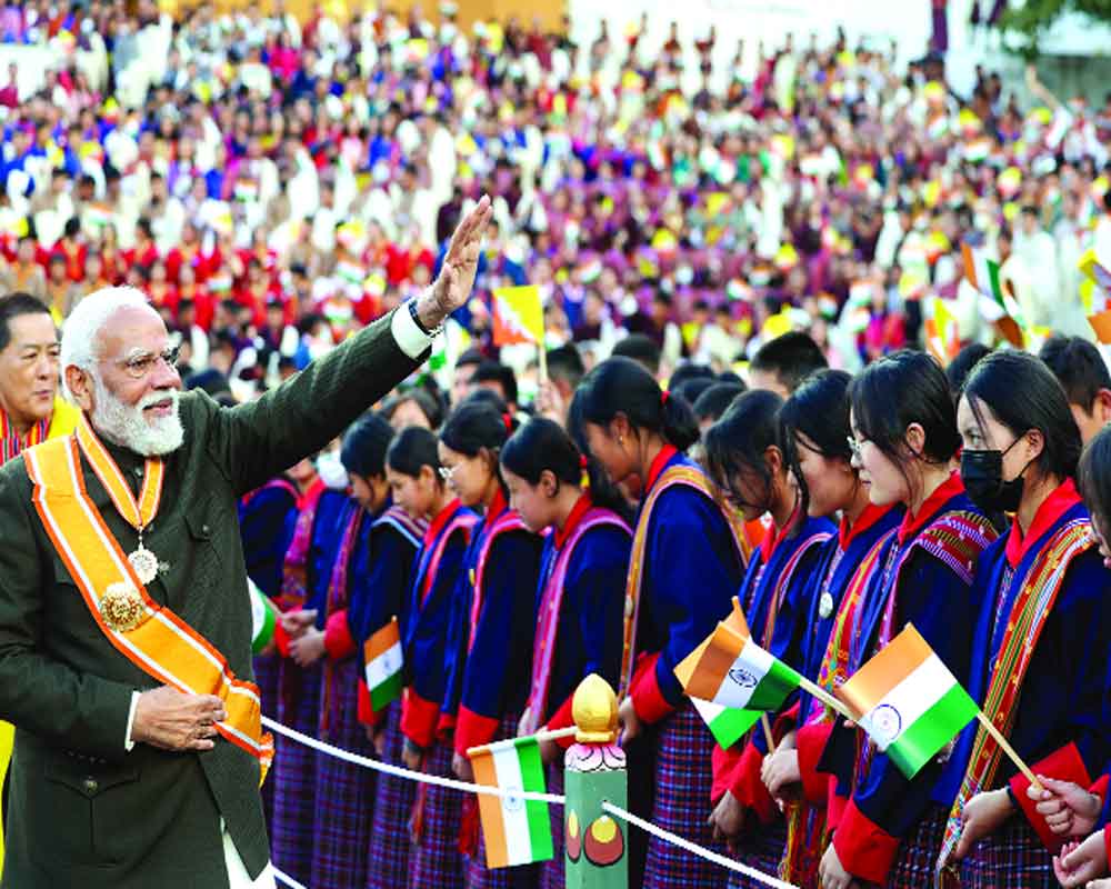 Narendra Modi decorated in Royal Kingdom of Bhutan