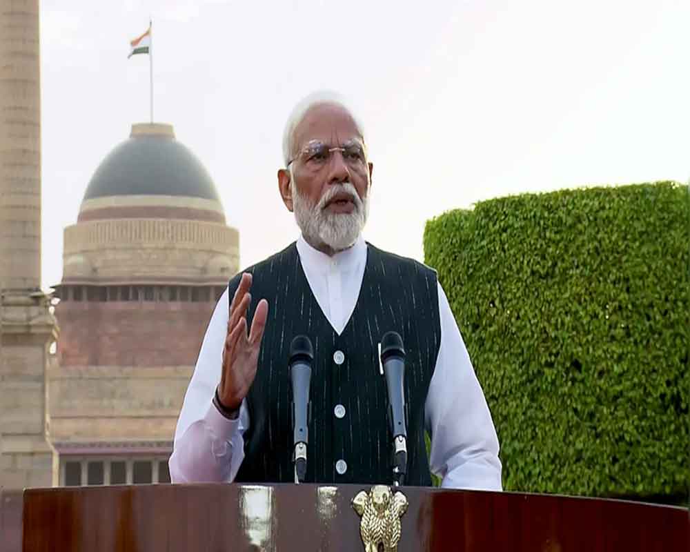 Narendra Modi sworn in as Prime Minister for the third consecutive time