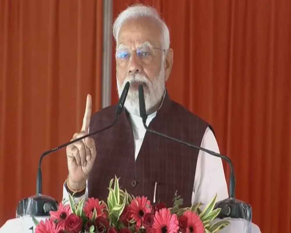 Priority of 'double-engine' govt is welfare of women: PM Modi