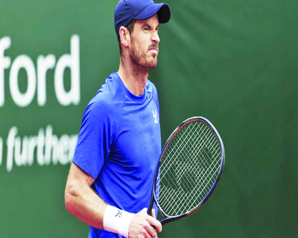 With Djokovic awaiting the winner, Murray trails Hanfmann at rain hit Geneva Open