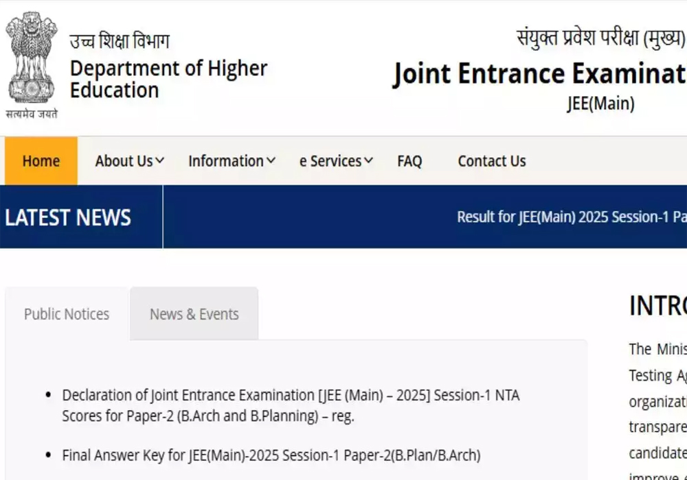 JEE Main 2025 Paper 2 Result Declared: How to Check at jeemain.nta.nic.in