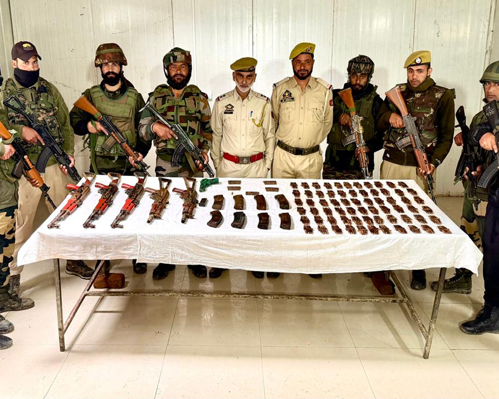 Terrorist hideout busted, huge cache of arms seized in J&K's Kupwara: Police